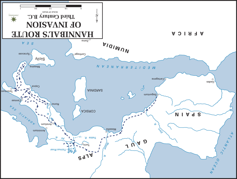 The map of Hannibal’s march and life | Hannibal and Me: life lessons ...