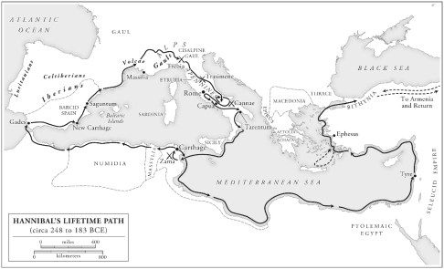 Hannibal’s lifetime path: the map | Hannibal and Me: life lessons from ...